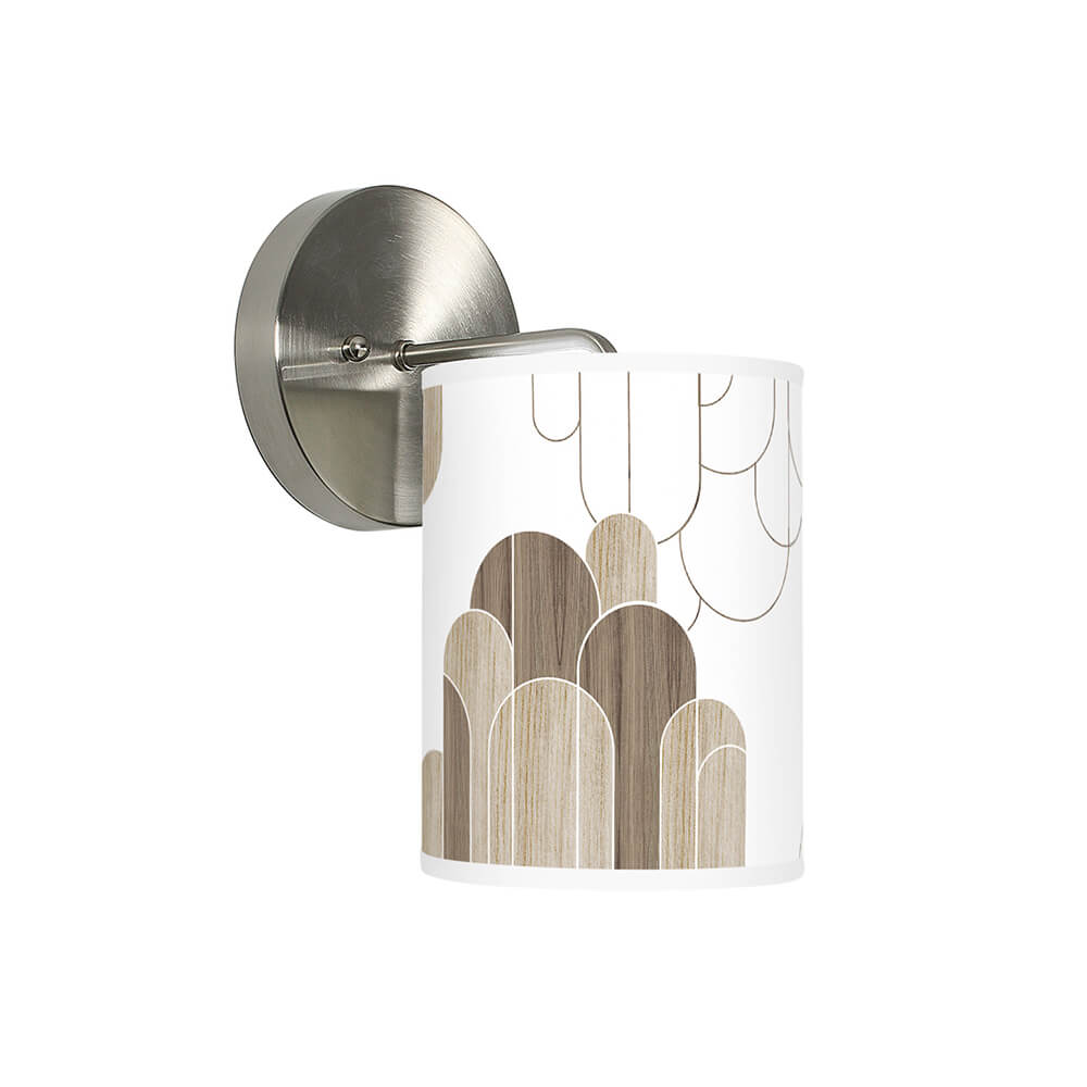 arch Printed Shade Curve Sconce - jefdesigns