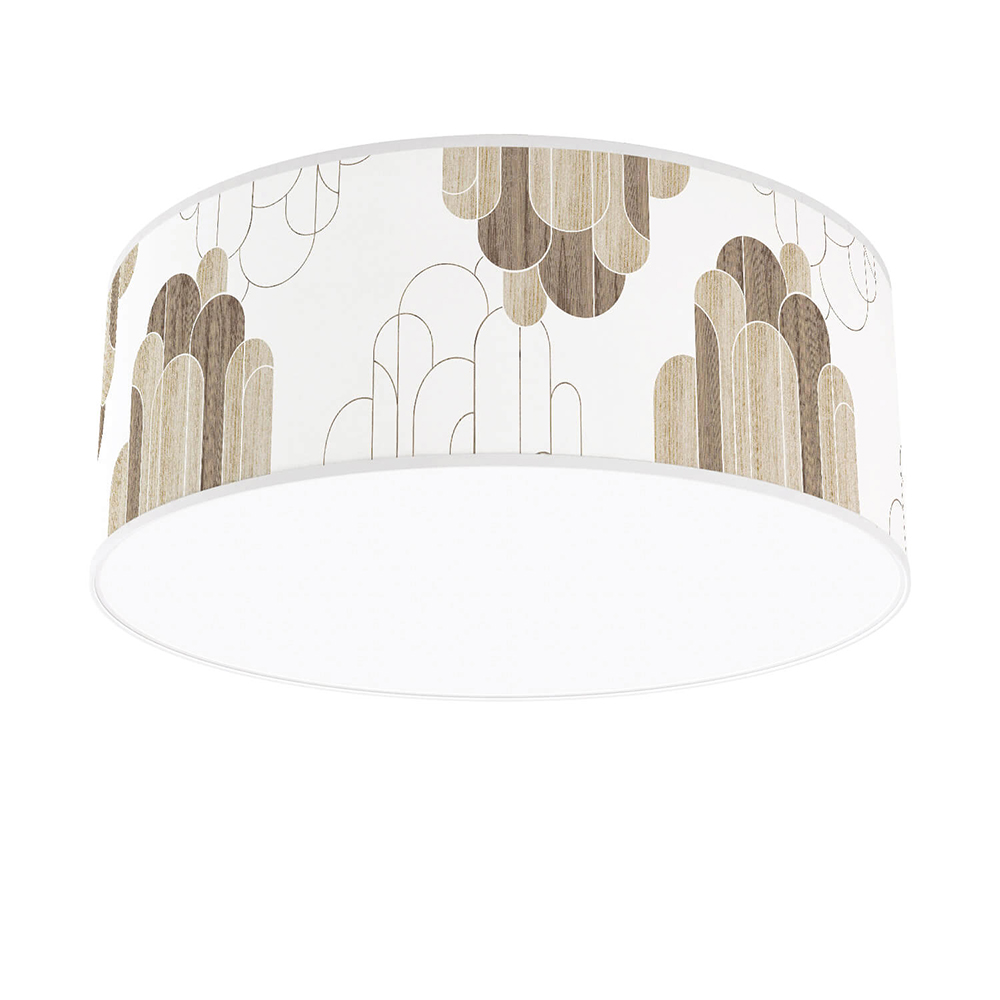 arch printed shade flushmount ceiling lamp - jefdesigns