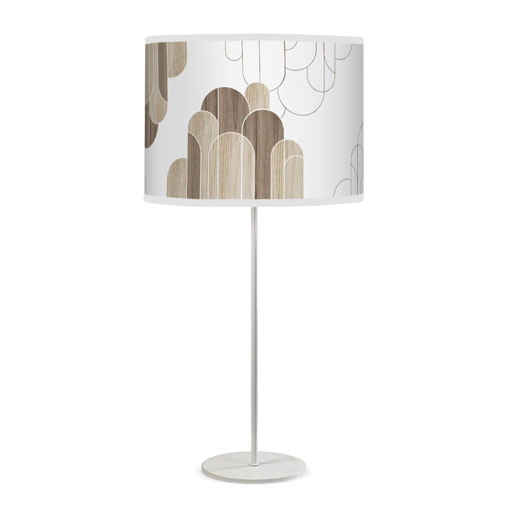arch printed shade white tyler table lamp - jefdesigns