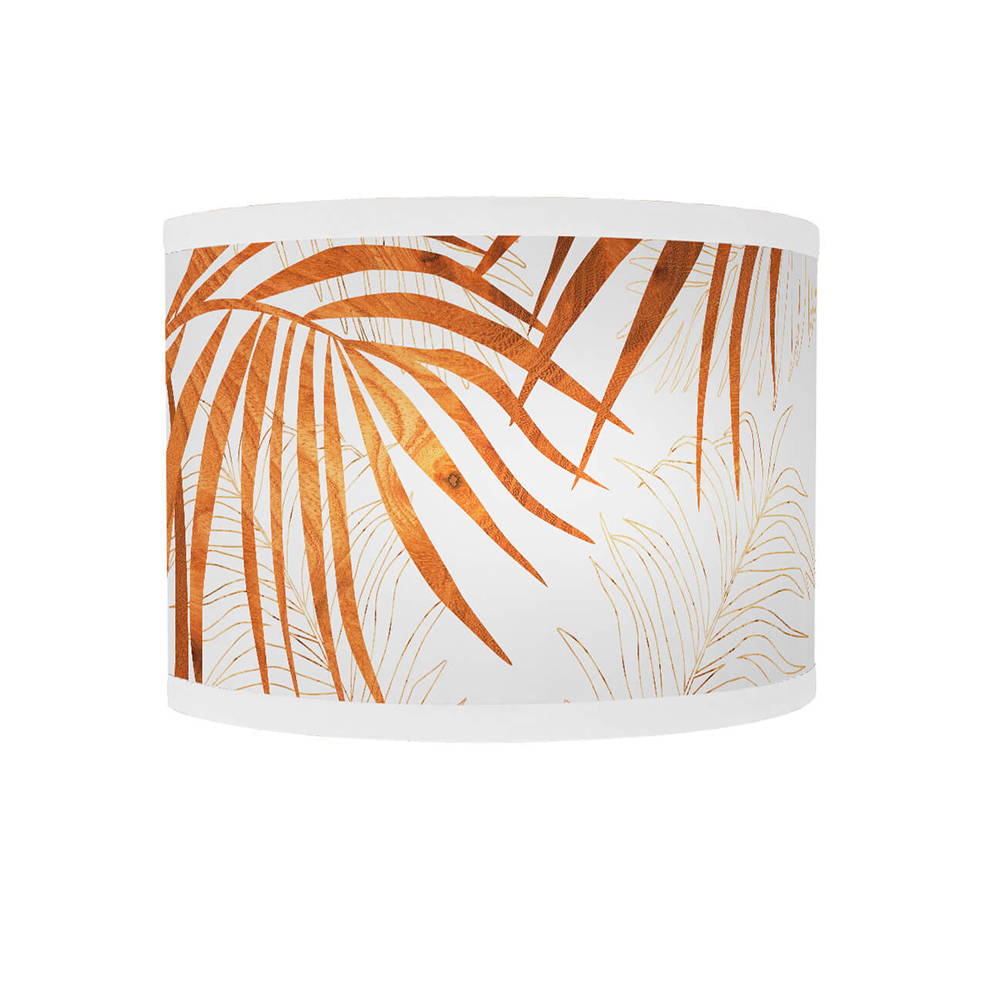 palm Printed Shade Curve Sconce - jefdesigns